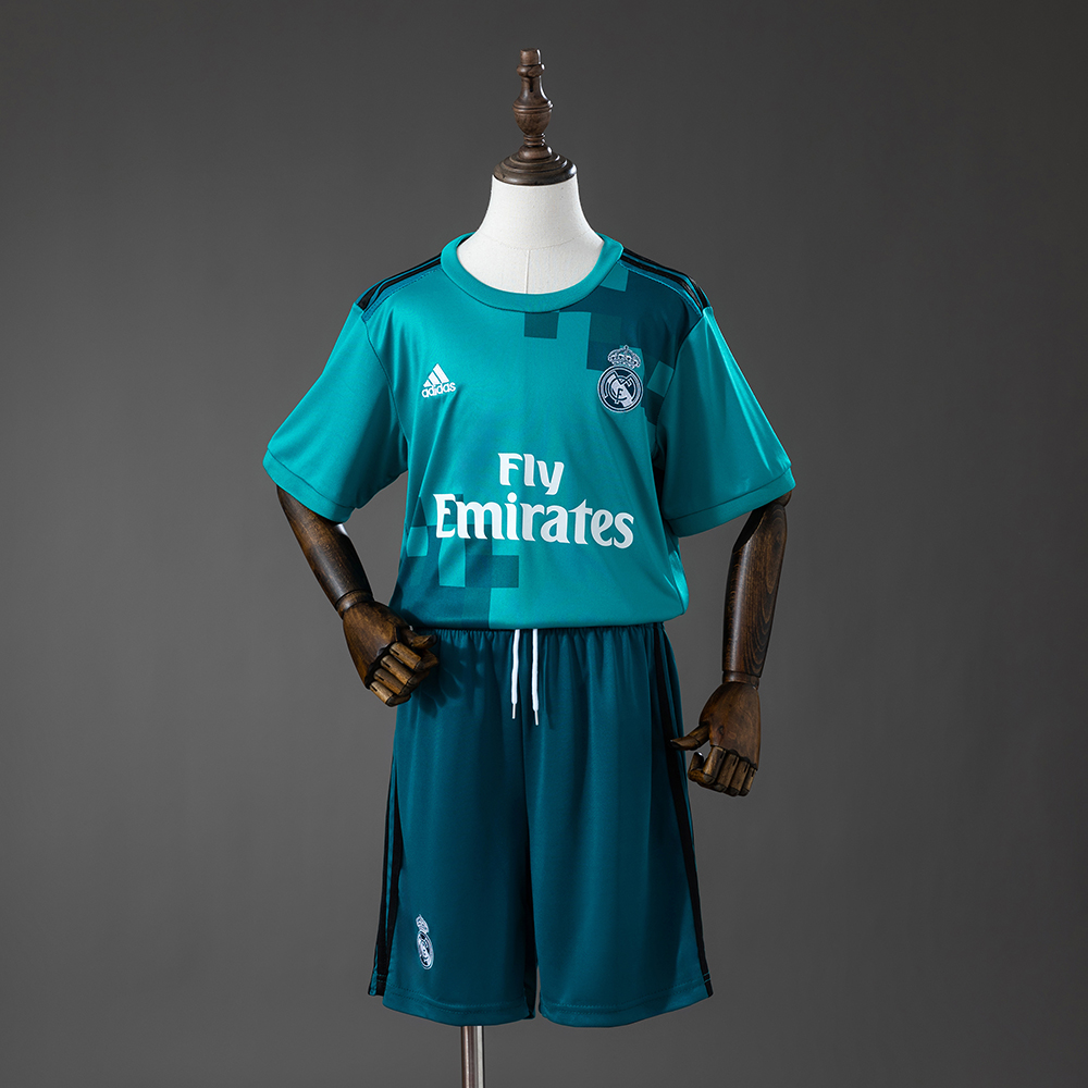 real madrid 17/18 retro kids jersey - Green | FavJersey