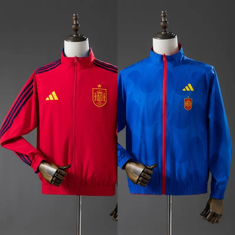 Spain 2026 World Cup Reversible Jacket Men's Windbreaker - Red